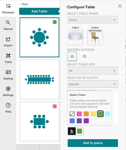 How Do I Manage Table Color Coding? – Floorplans by Tripleseat Help Center
